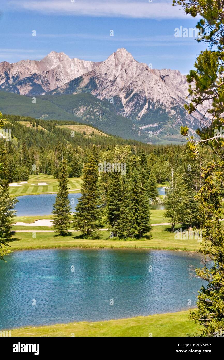 The Lorette Golf Course, Kananaskis, Alberta, Canada Stock Photo - Alamy