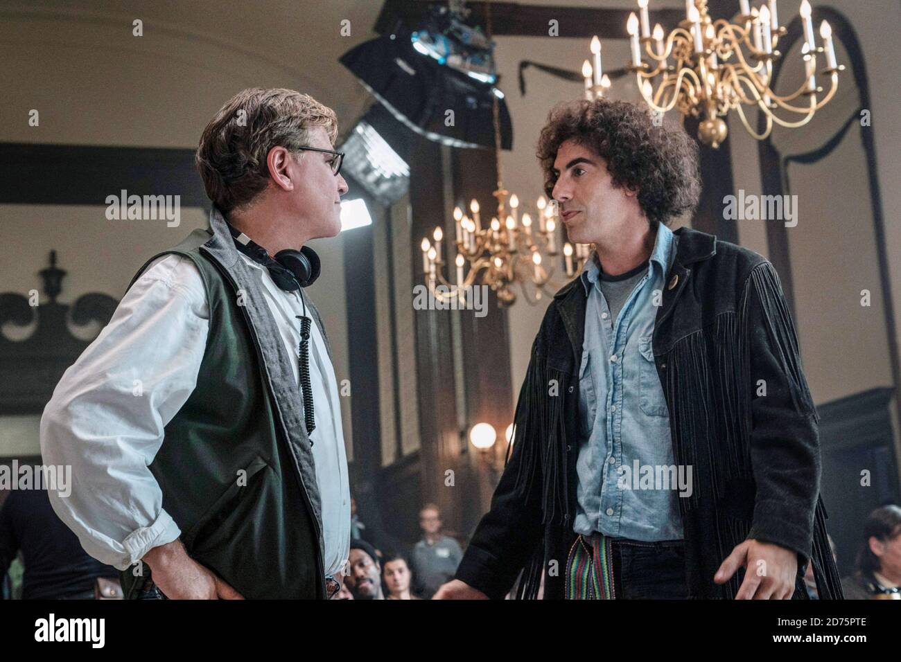THE TRIAL OF THE CHICAGO 7, from left: director Aaron Sorkin, Sacha ...