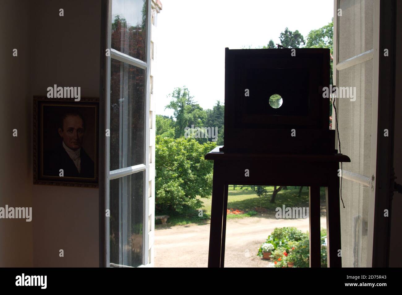 The view today from the window where Nicephore Niepce took the first ...