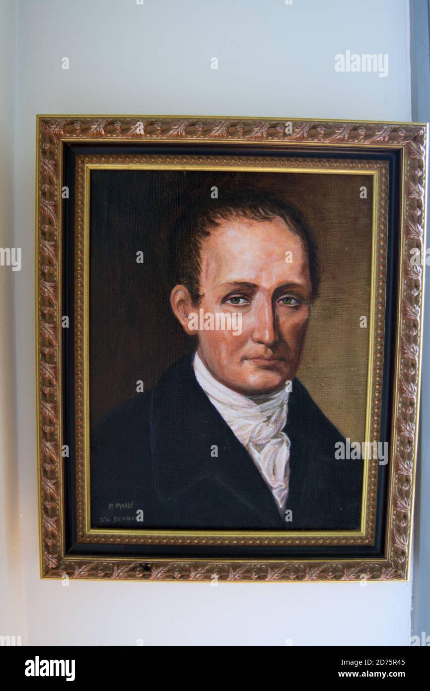Portrait of Nicephore Niepce, the inventor of photography, in his ...