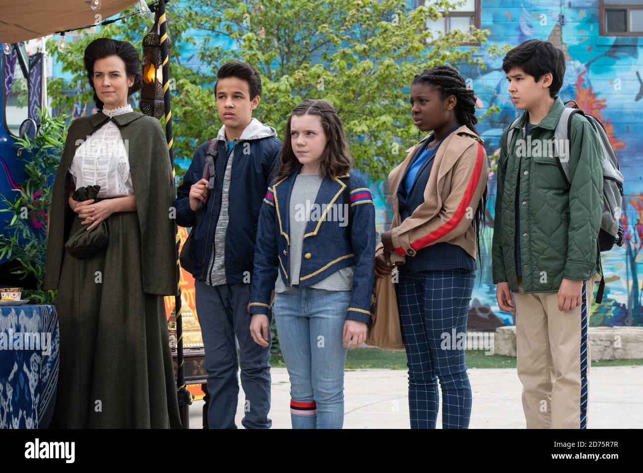 GHOSTWRITER, from left: Camilla Arfwedson, Justin Sanchez, Hannah Levinson, Amadi Chapata, Isaac ...