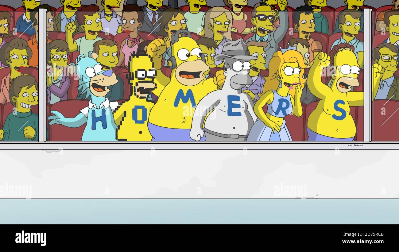 THE SIMPSONS, foreground: multiple versions of Homer Simpson (voice ...