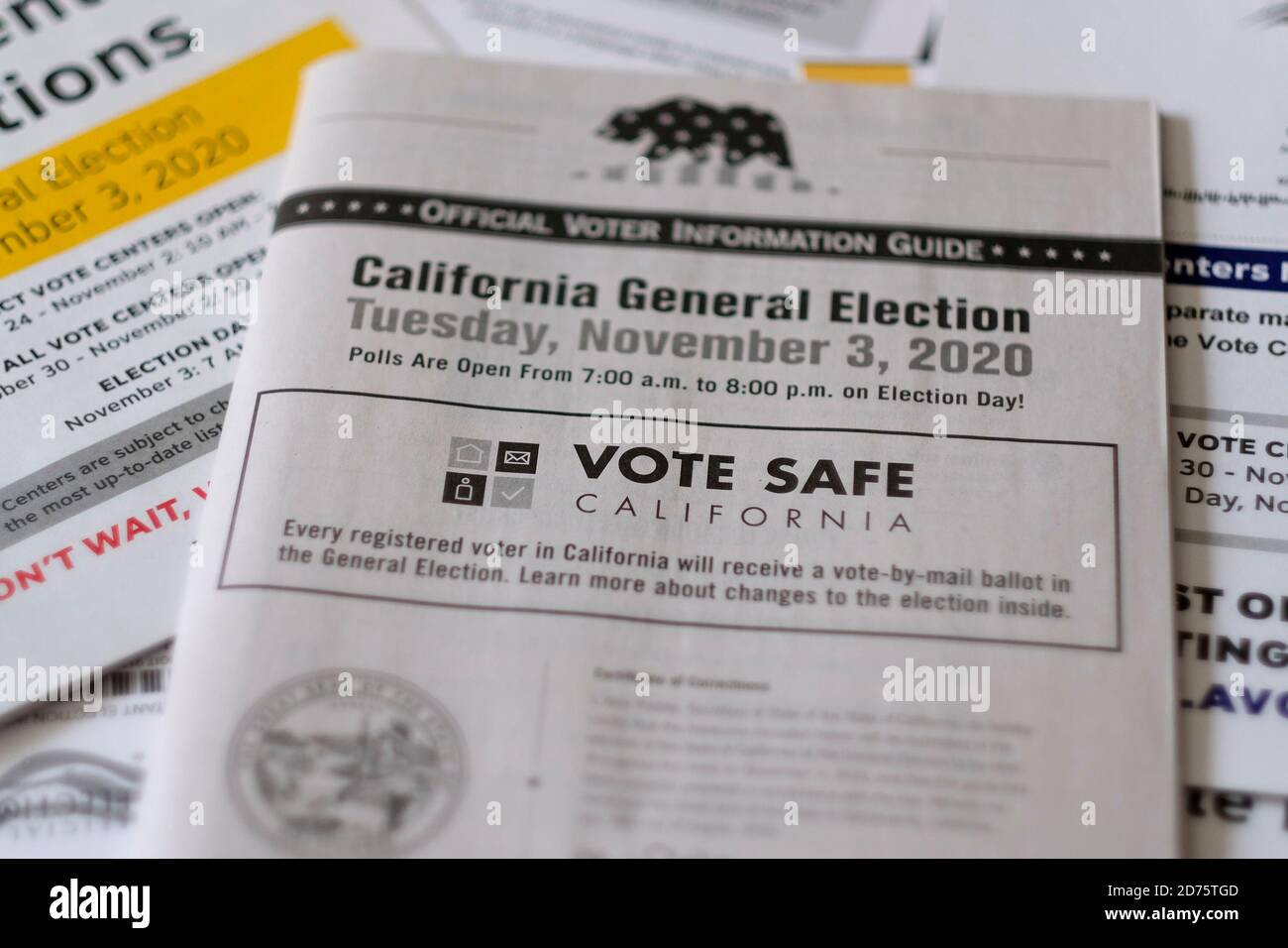 Official voter information guide hi-res stock photography and images ...