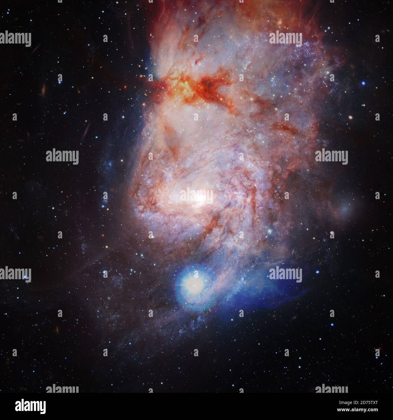 Spiral Galaxy. Elements of this image furnished by NASA Stock Photo - Alamy