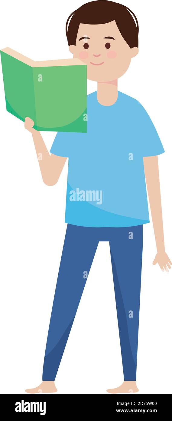 Cartoon Person Reading Book High Resolution Stock Photography and ...