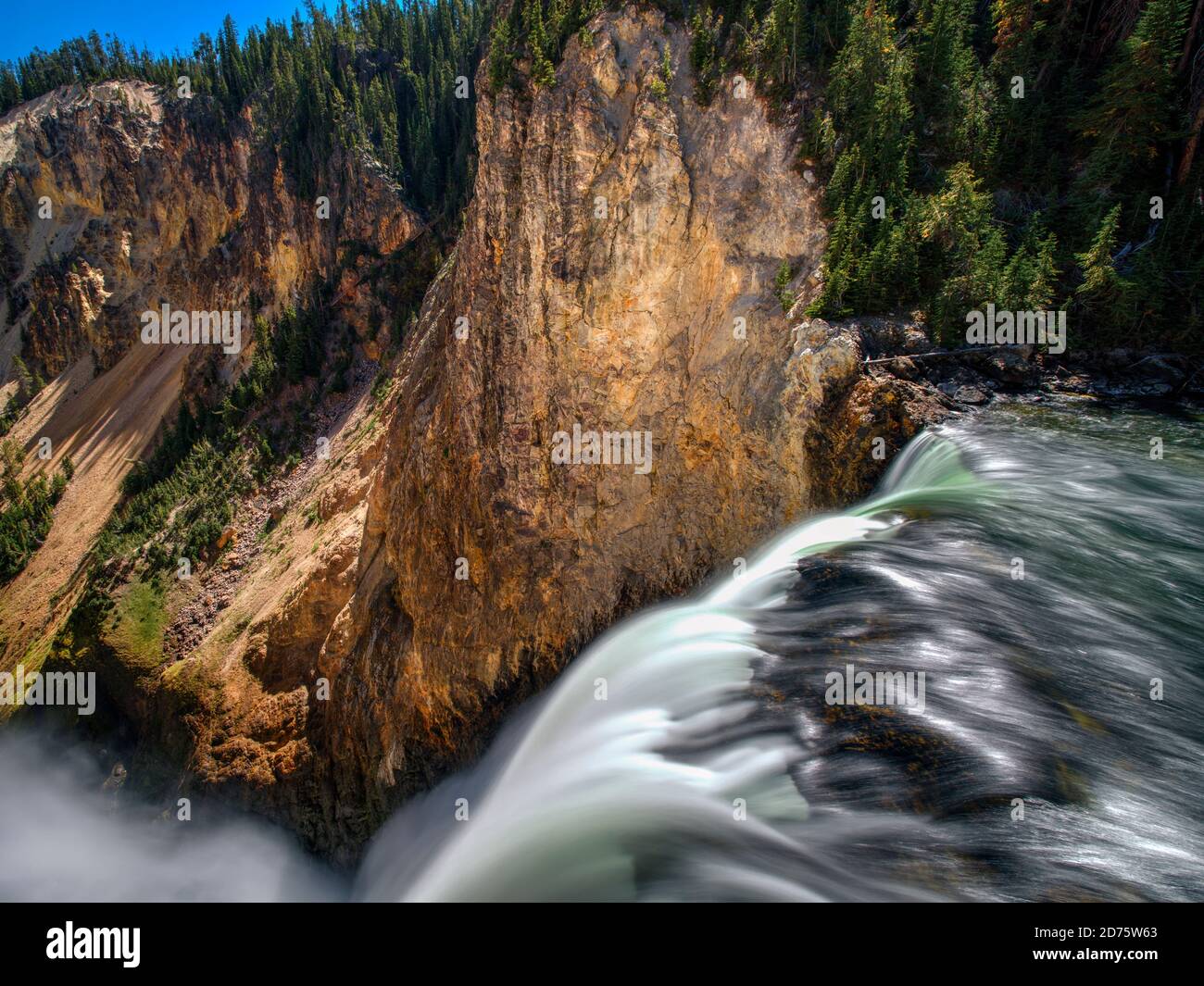 Waterfalls of yellowstone river hi-res stock photography and images - Alamy