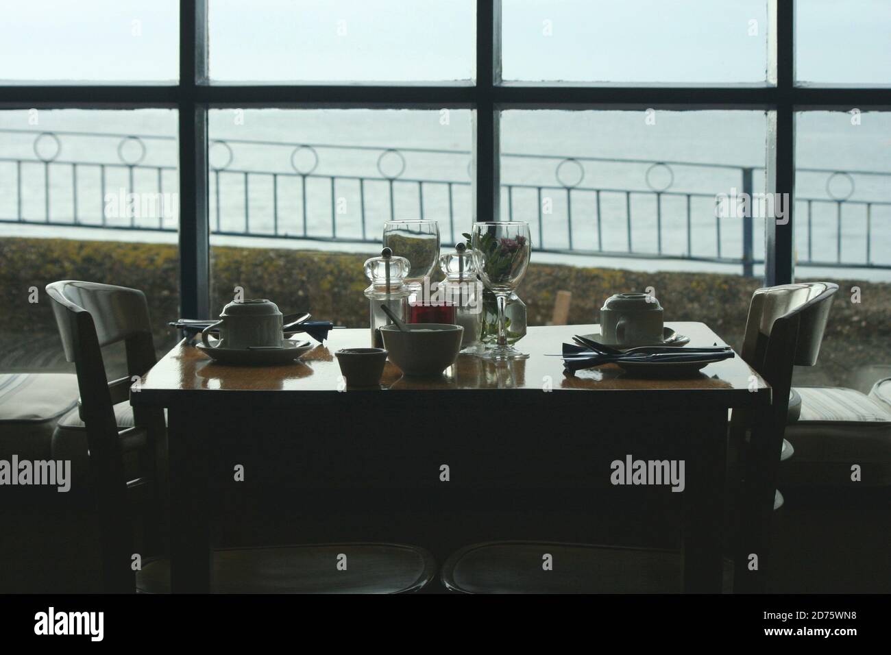 Dining on Irish Sea in Ireland Stock Photo - Alamy