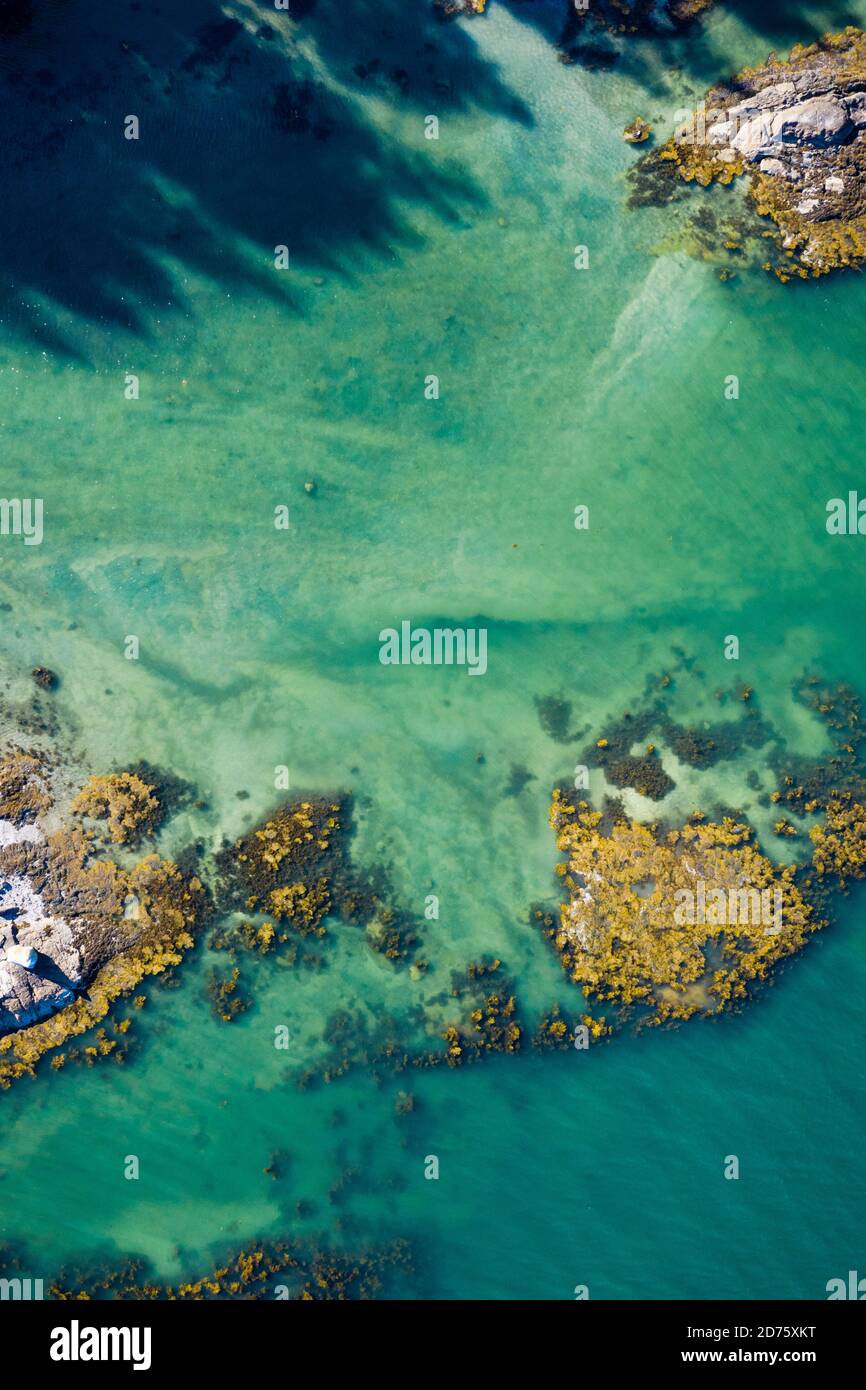 Aerial view of tidal channel hi-res stock photography and images - Alamy