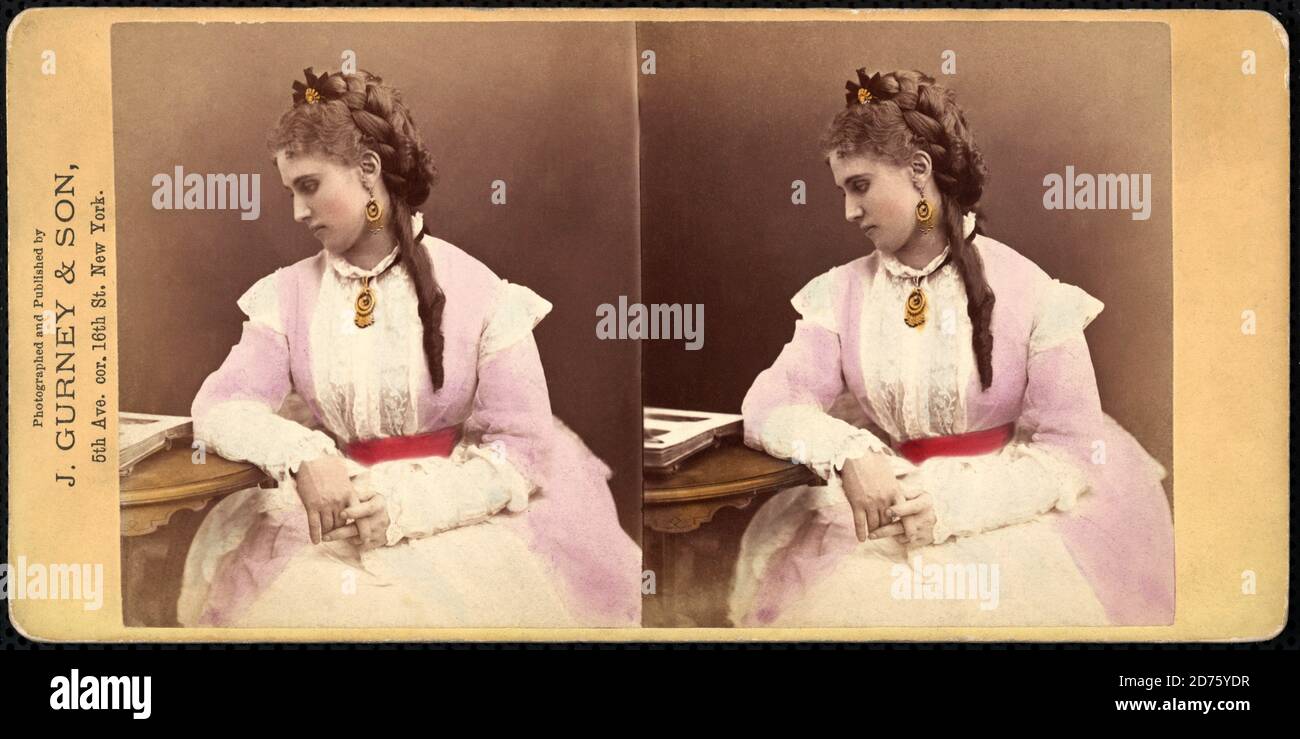 1874 , NEW YORK , USA : The Swedish singer soprano CHRISTINA NILSSON ...