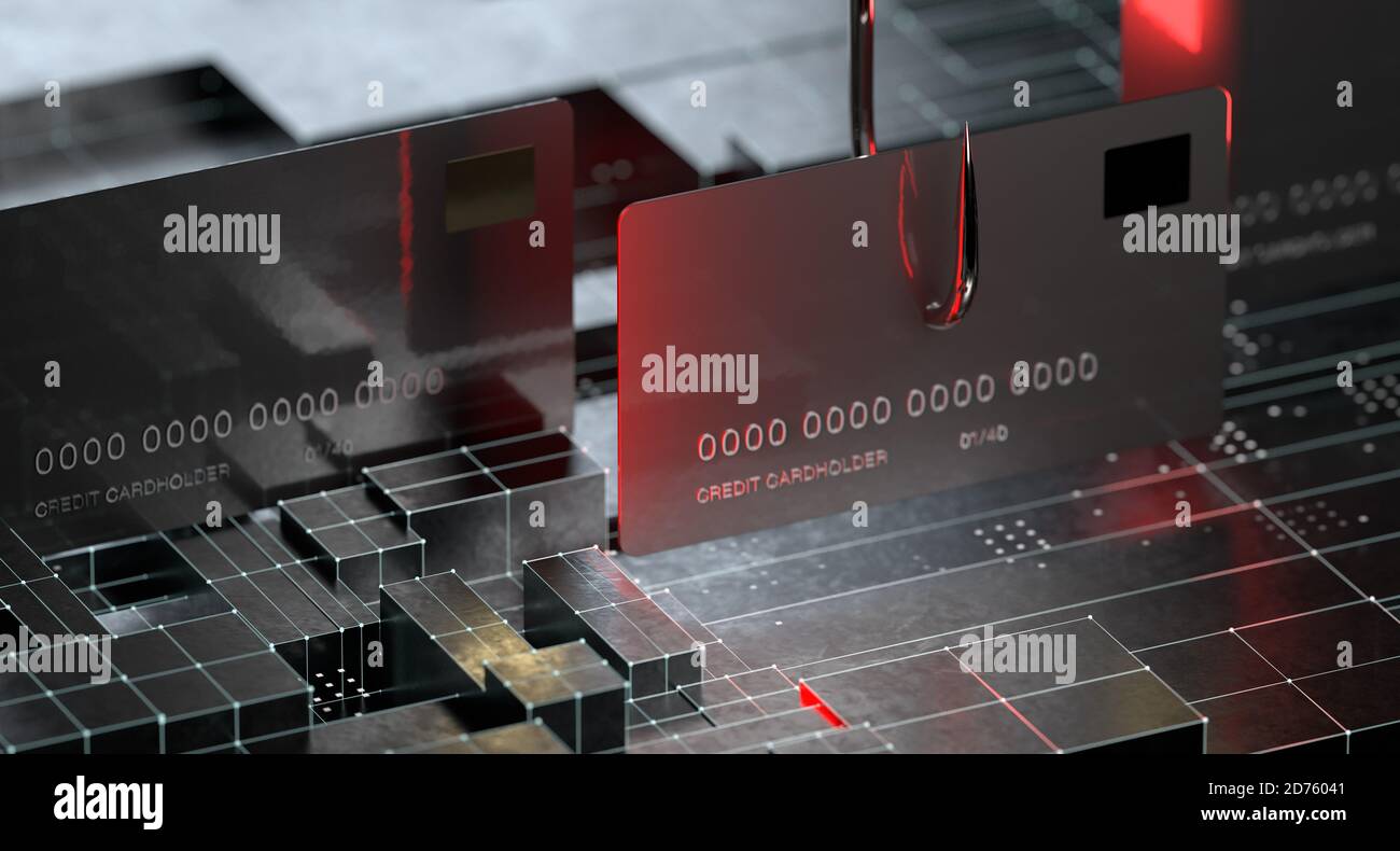 Online Credit Card Phishing Cyber Security. Online Data Security Stock ...