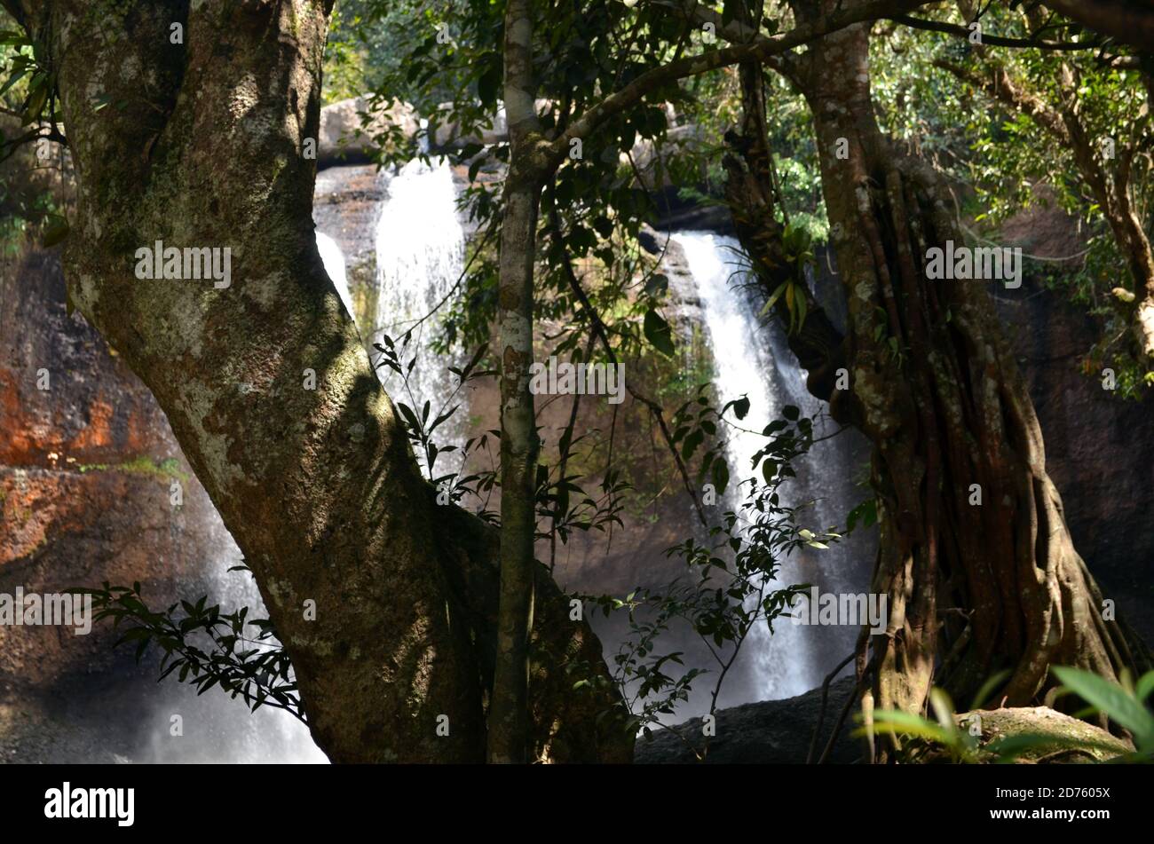 Thailand - Haew Suwat Waterfall in Khao Yai National Park Stock Photo ...