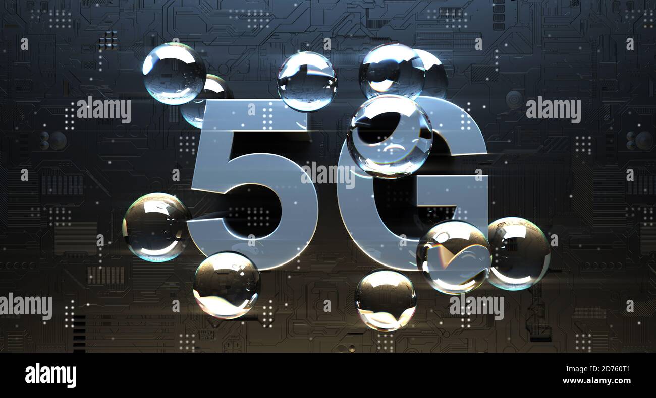5G Wireless Mobile Communication Technology Stock Photo - Alamy