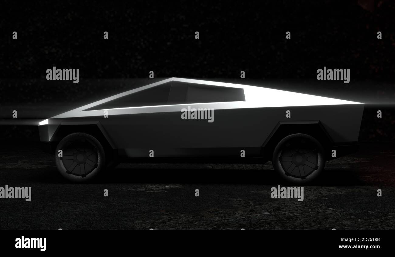 Tesla cybertruck hi-res stock photography and images - Alamy