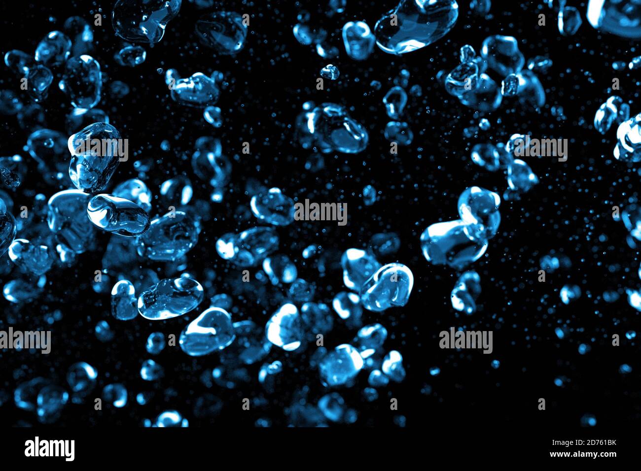 Water Bubbles Against Black Background Stock Photo - Alamy