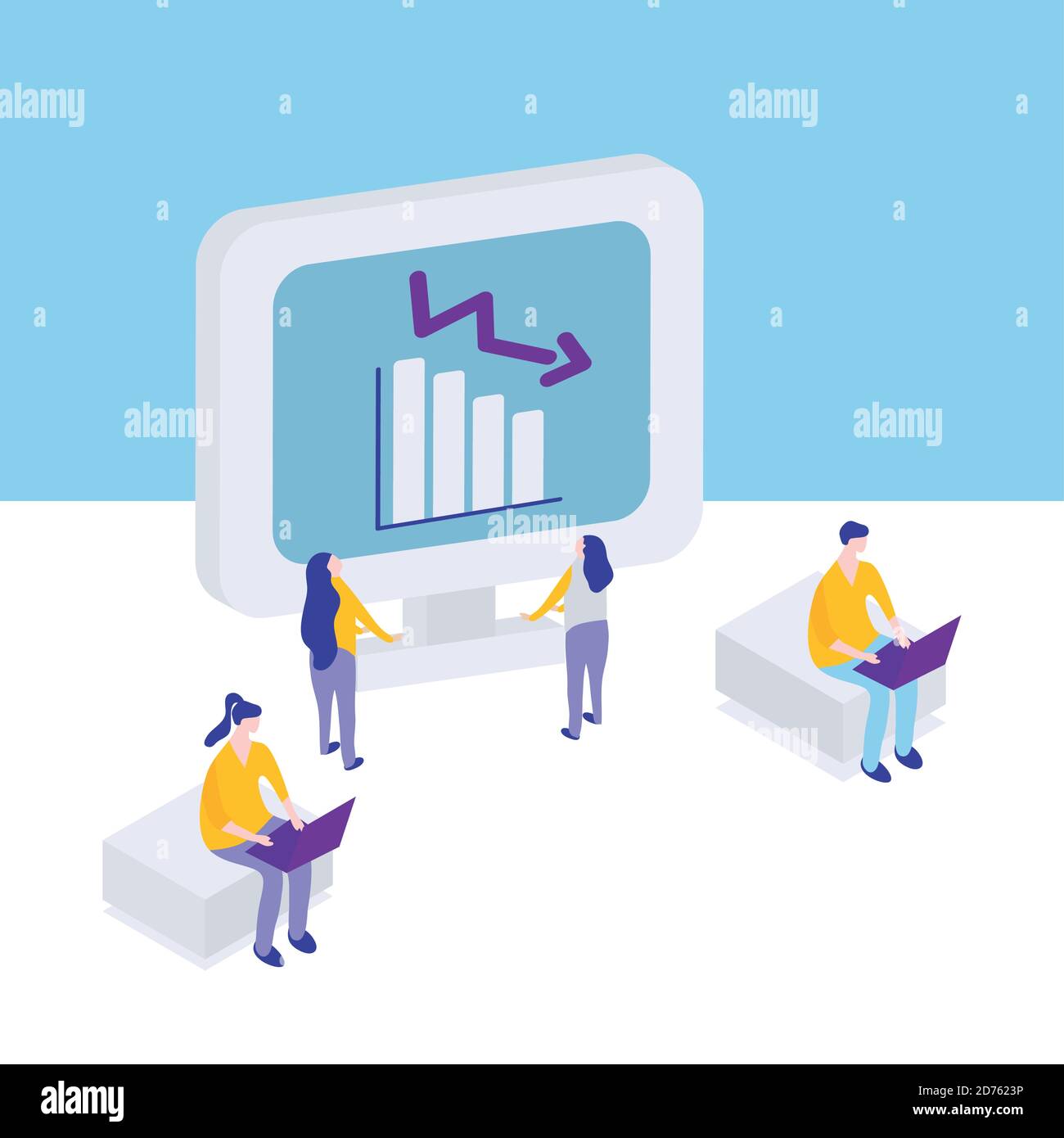 Presenter bar graph hi-res stock photography and images - Alamy