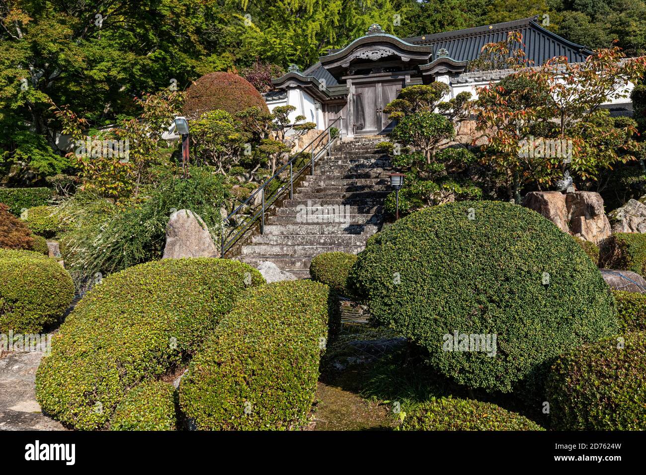 Japanese Garden at Okuboji, the 88th temple on the pilgrimage route of ...