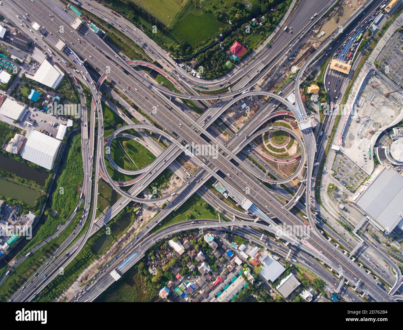 Loop shape of road junction hi-res stock photography and images - Alamy