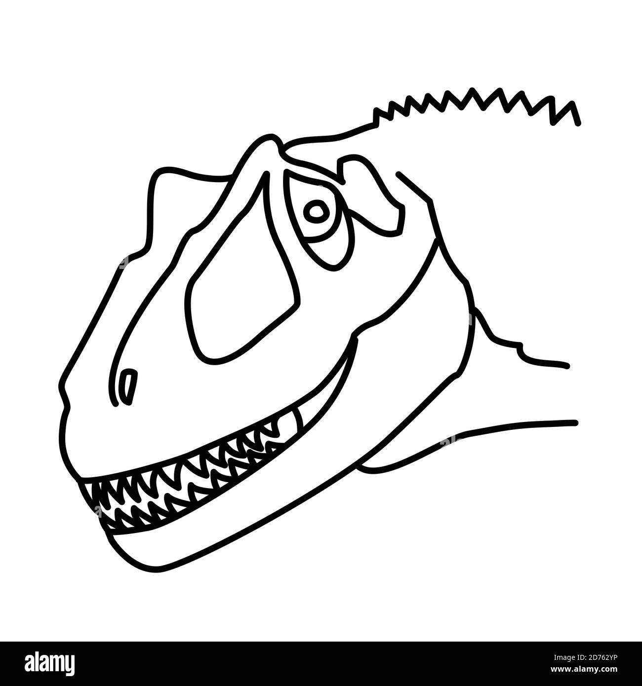 Theropod dinosaur Black and White Stock Photos & Images - Alamy