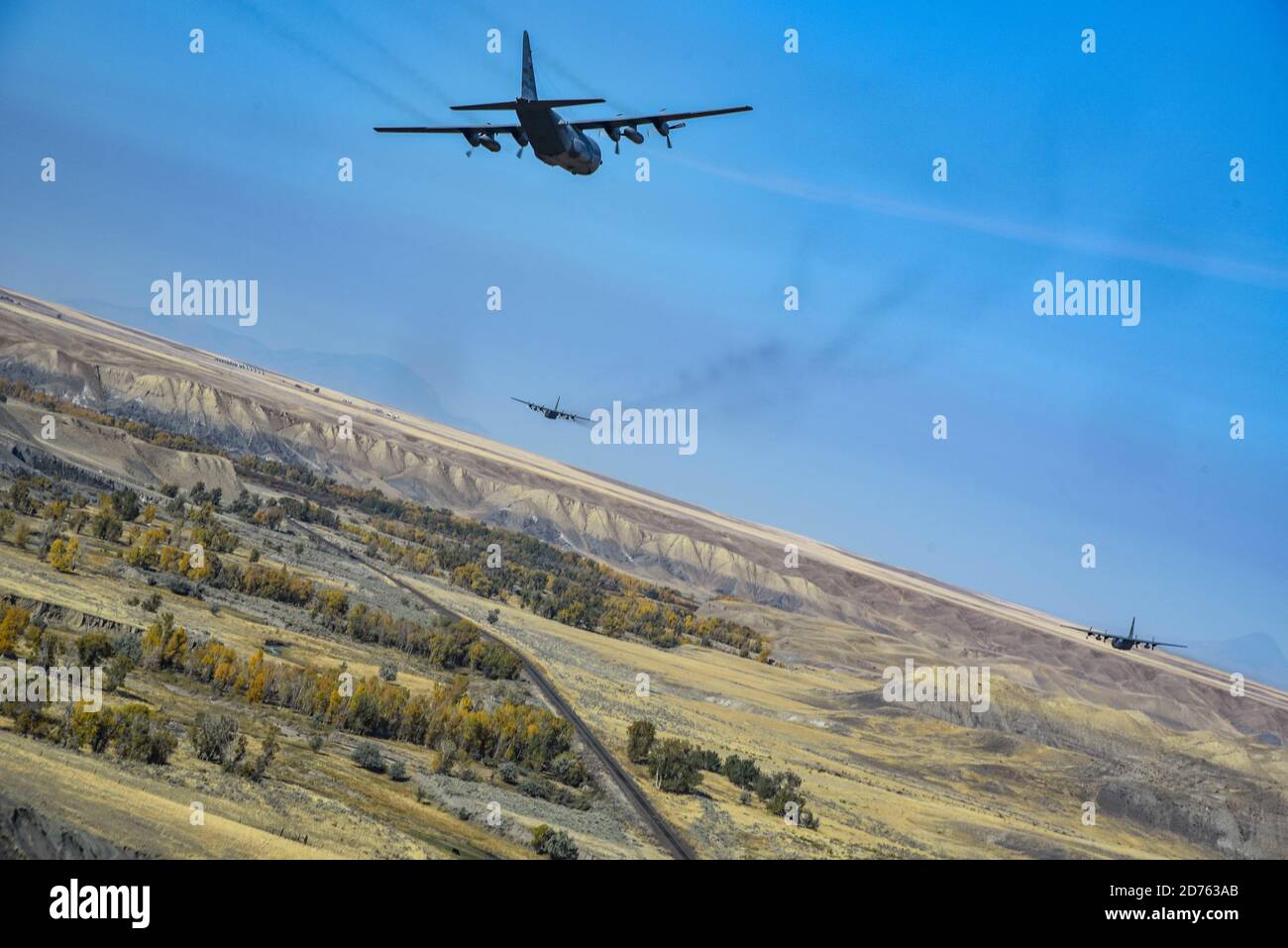C-130H Hercules aircraft assigned to the 120th Airlift Wing, Montana ...