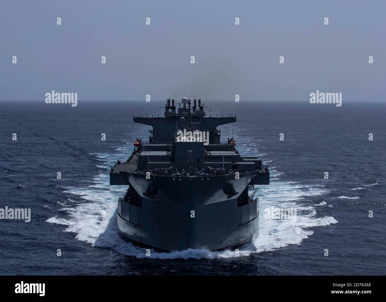 The Expeditionary Sea Base USS Hershel “Woody” Williams (ESB 4) sails ...