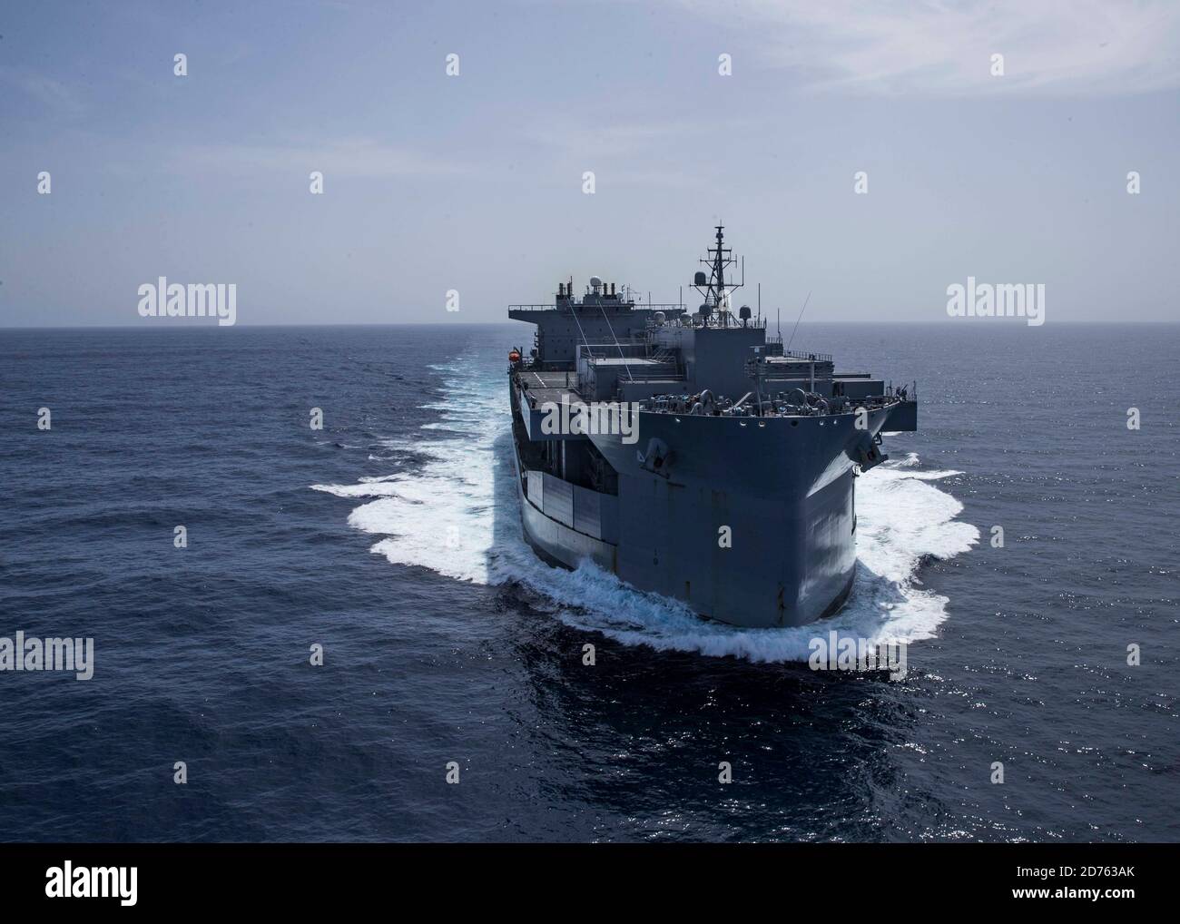 The Expeditionary Sea Base USS Hershel “Woody” Williams (ESB 4) sails ...