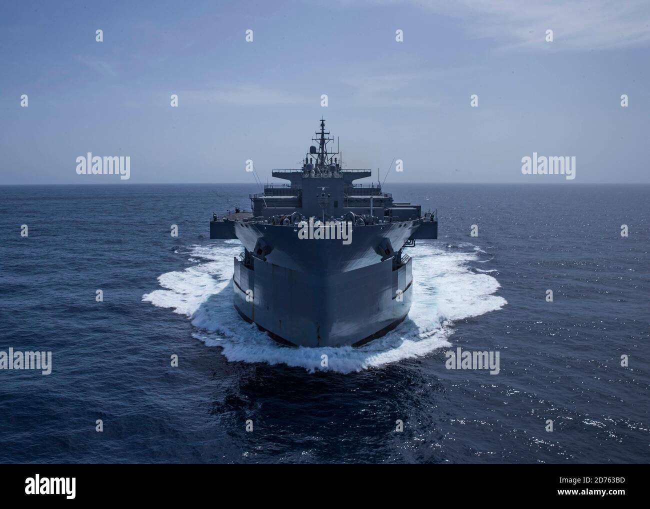 The Expeditionary Sea Base USS Hershel “Woody” Williams (ESB 4) sails ...