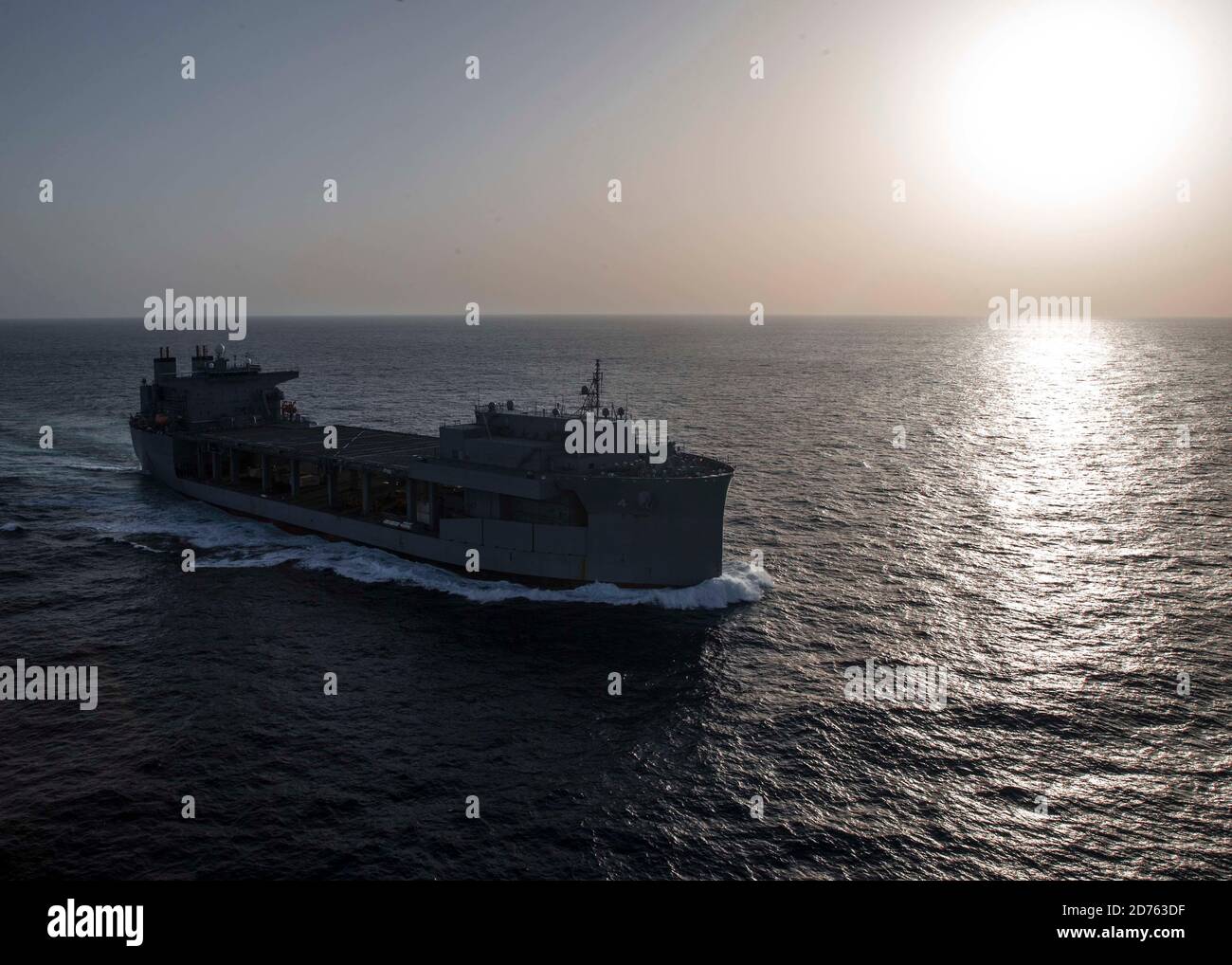 The Expeditionary Sea Base USS Hershel “Woody” Williams (ESB 4) sails ...