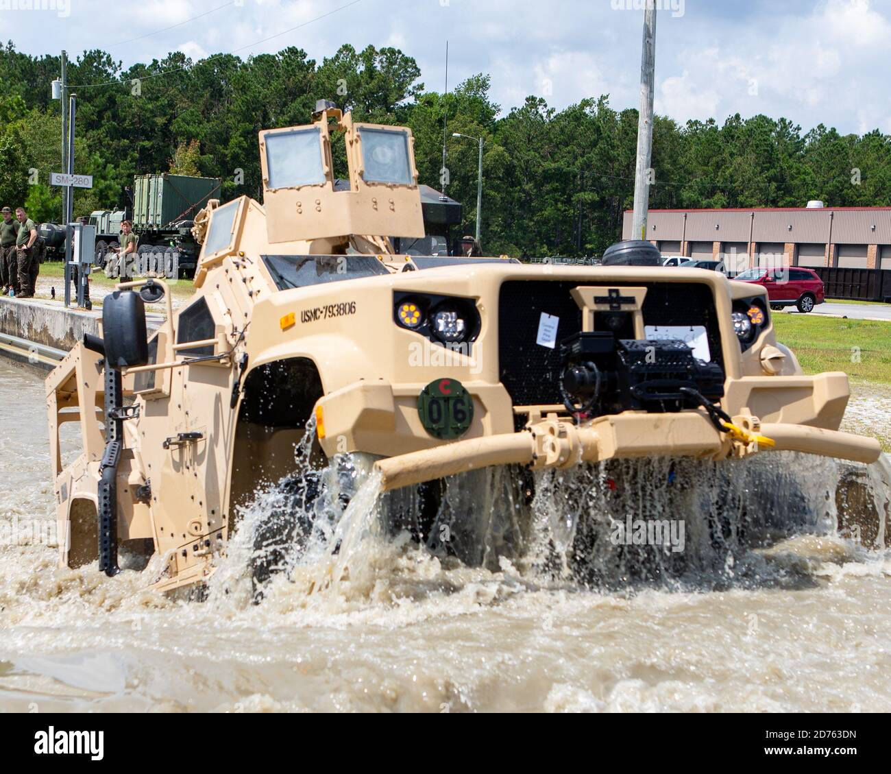 A joint light tactical vehicle with Marine Wing Support Squadron 271 ...