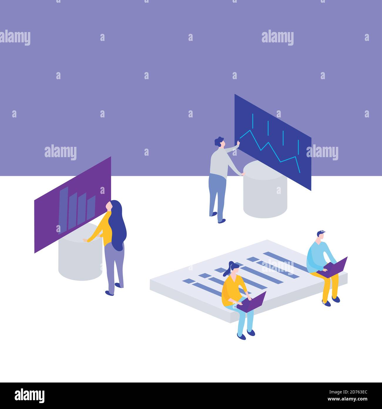 people interact with charts, online statistics and data analytics ...