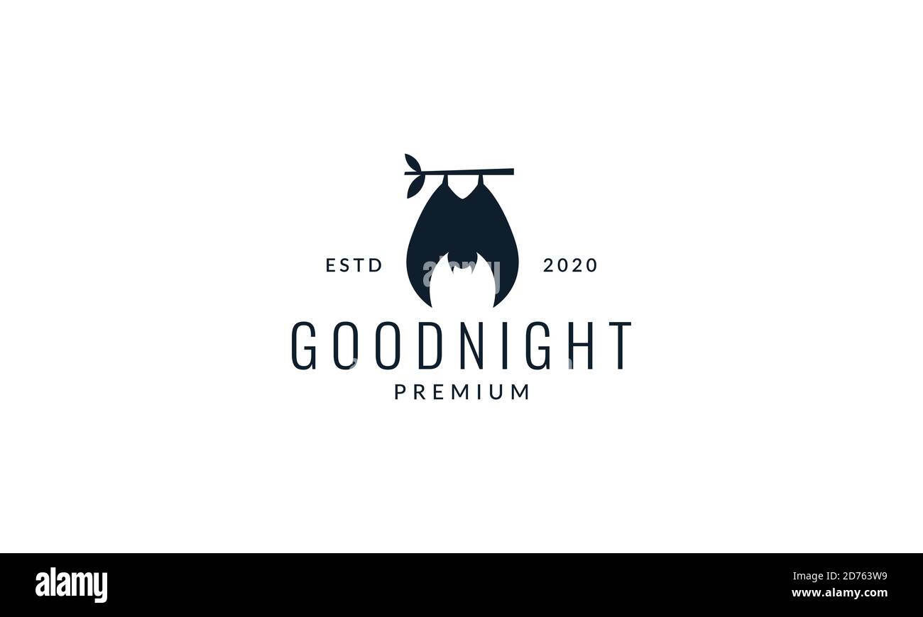Sleeping Bat Silhouette