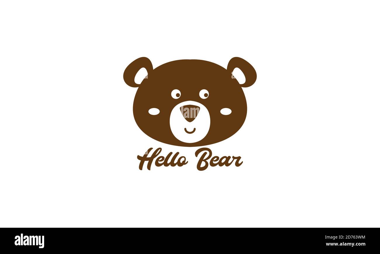 Teddy Bear Head Logo