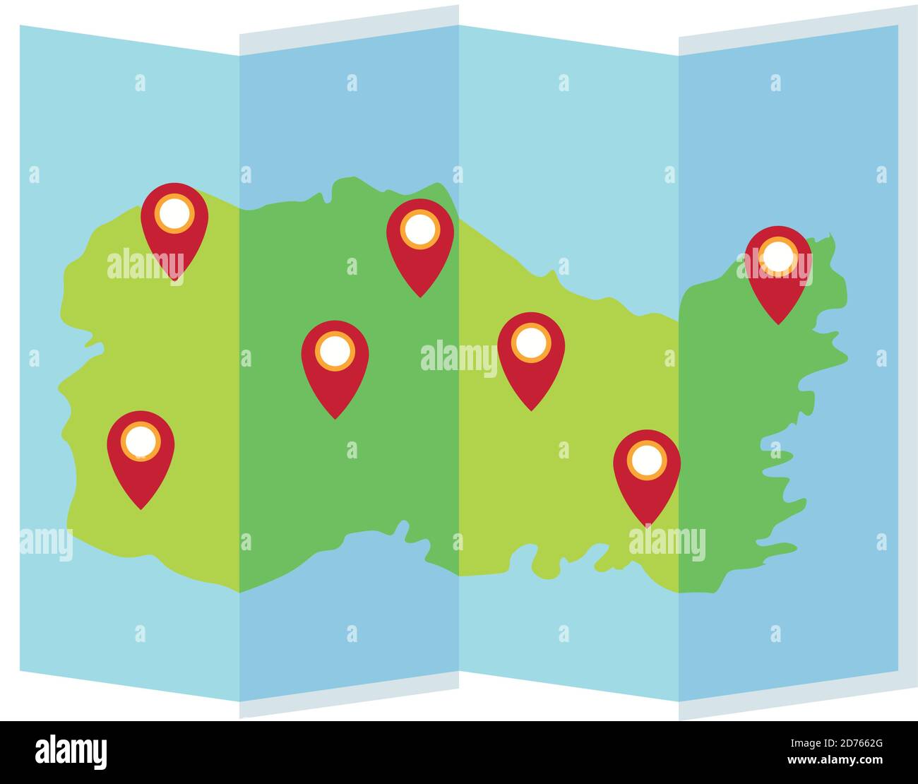 paper map guide isolated icon vector illustration design Stock Vector ...