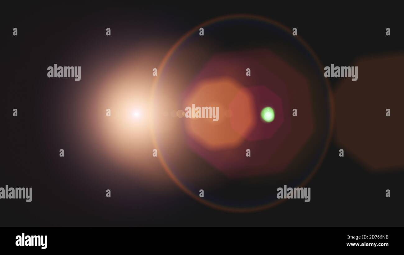 Light lens flare effect Stock Photo - Alamy