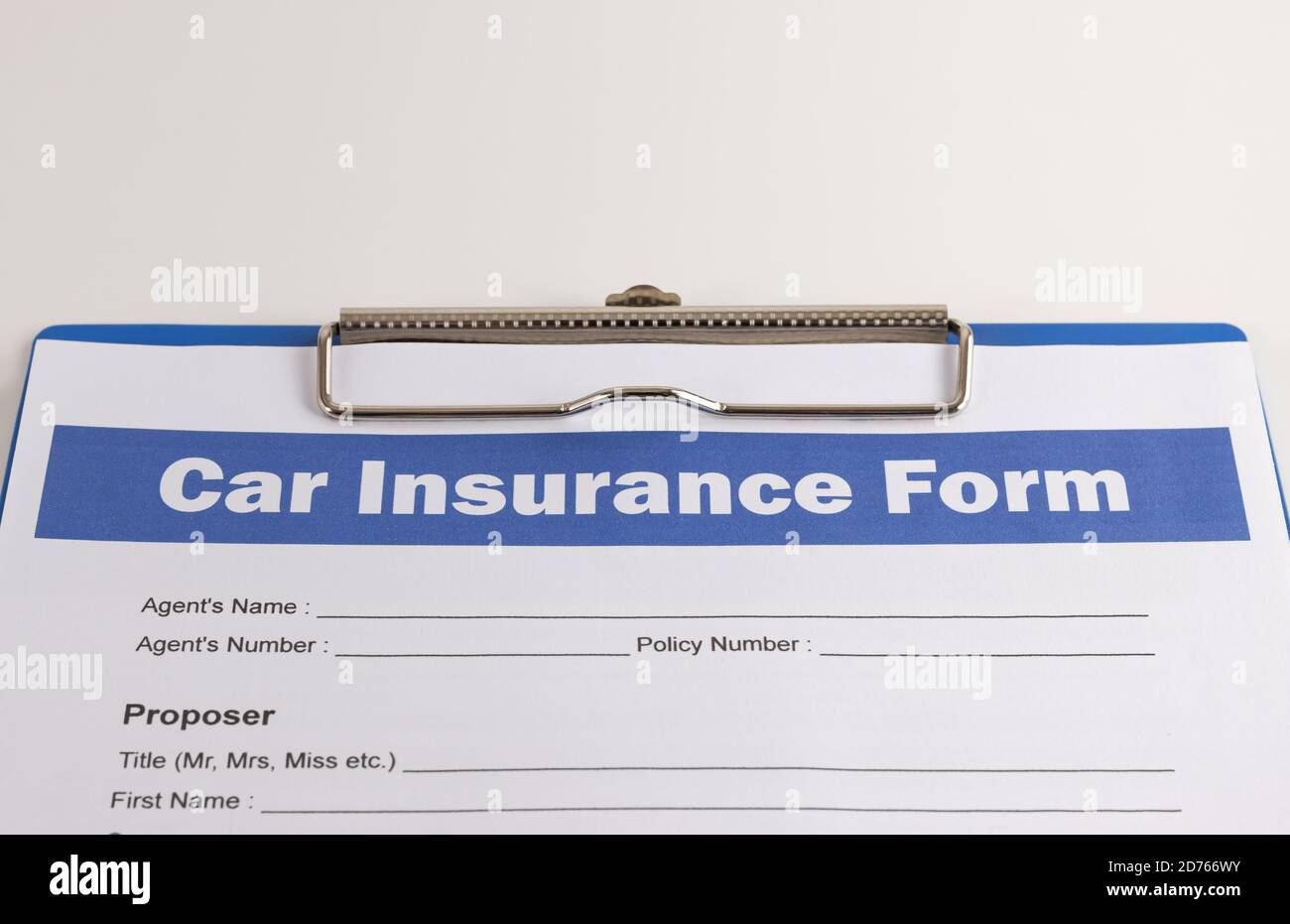 Car Insurance Claim Form High Resolution Stock Photography and Images ...