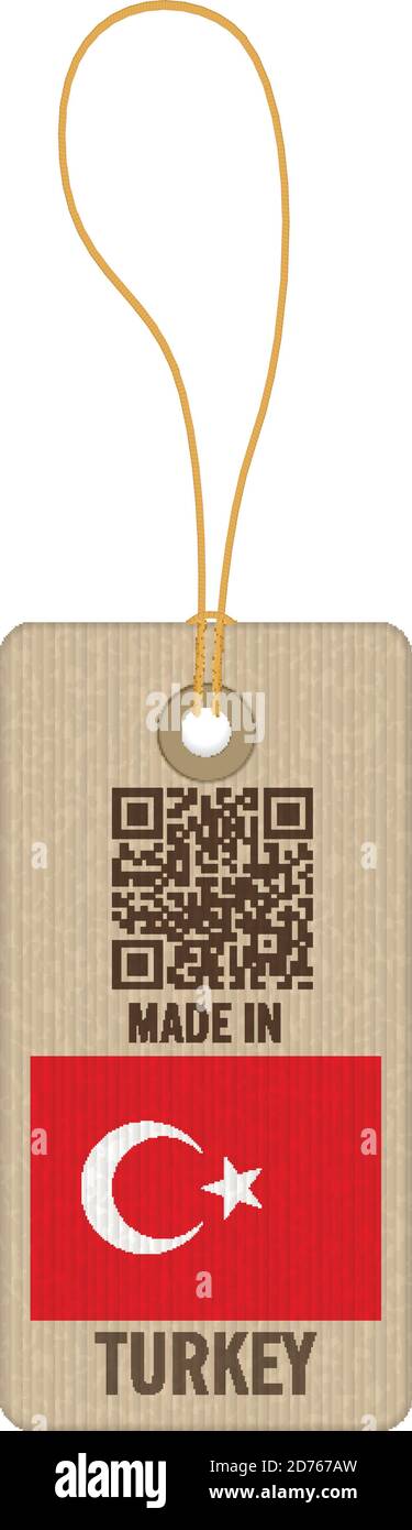 Tag made in Turkey on a white background Stock Vector Image & Art - Alamy