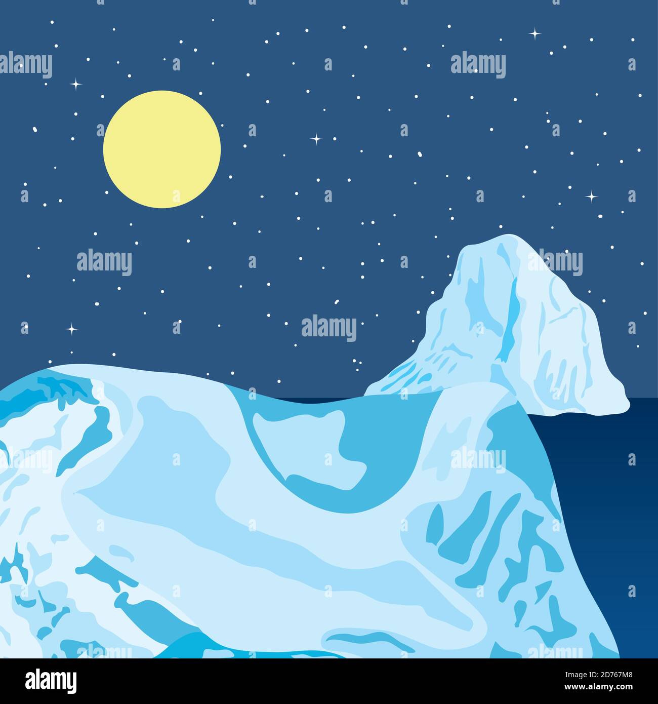 Arctic Night Landscape