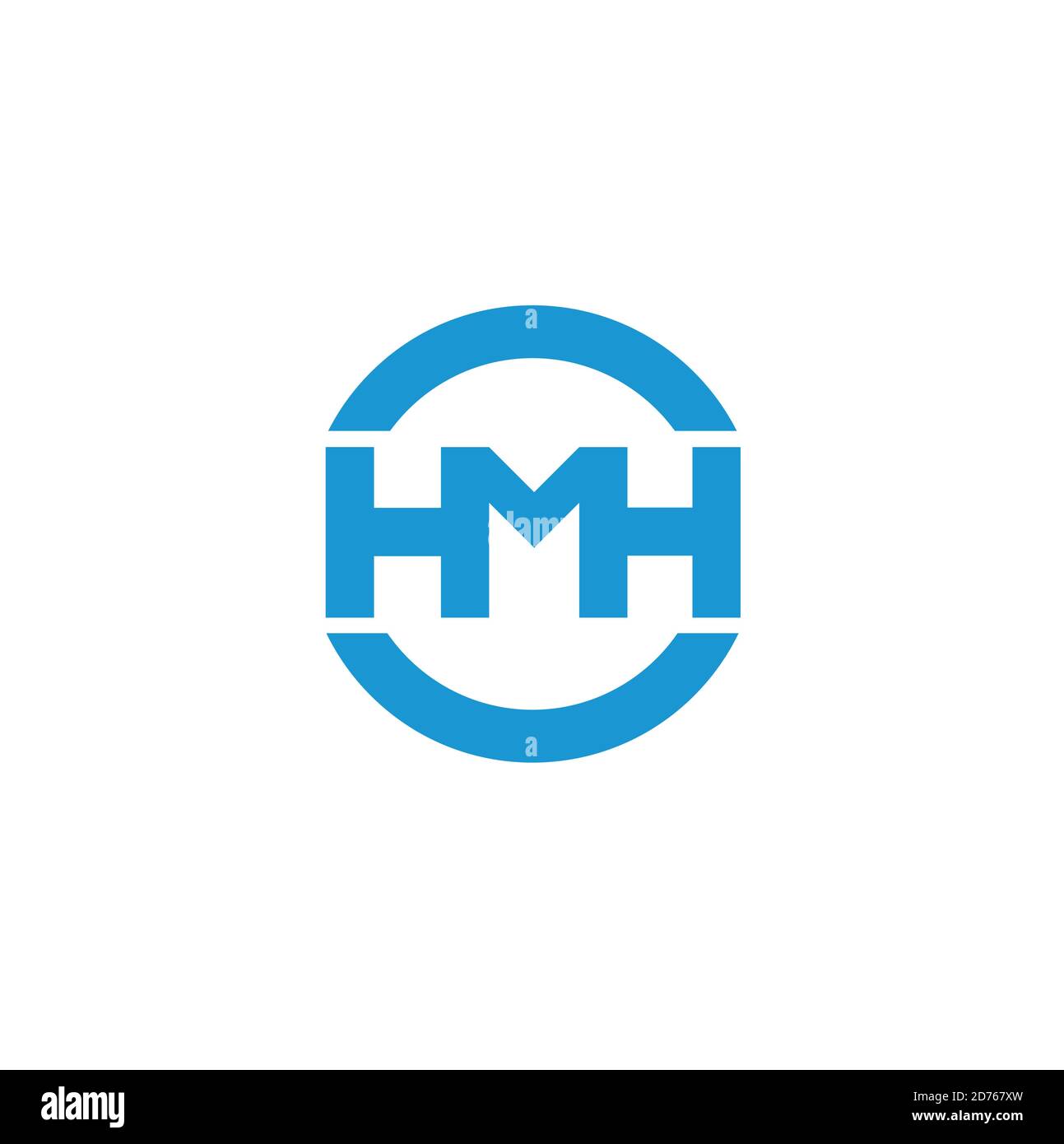 HMH monogram. Connected HMH letters in the circle Stock Vector Image ...