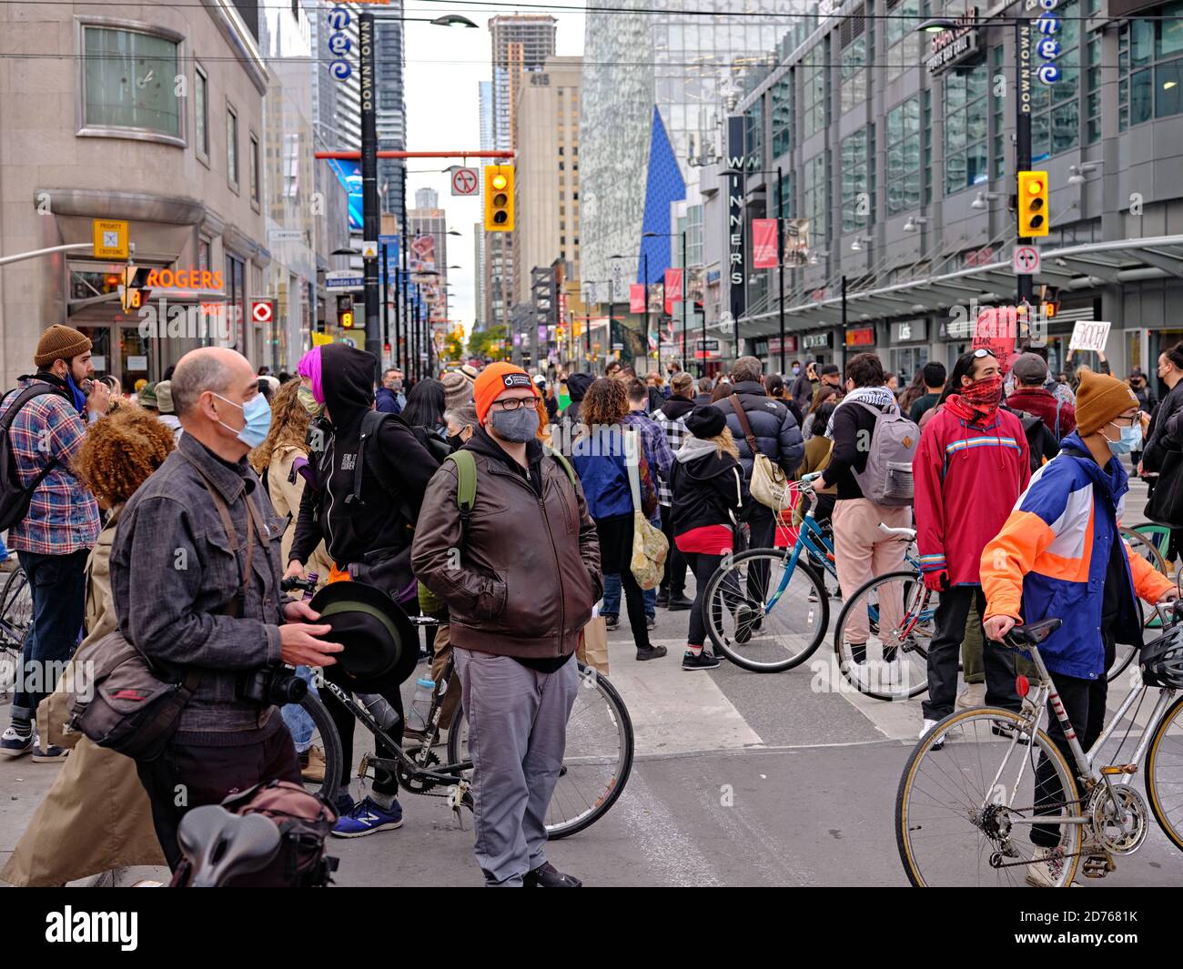Atlantic Canada native Mikmaq fishers protest in Toronto Stock Photo ...