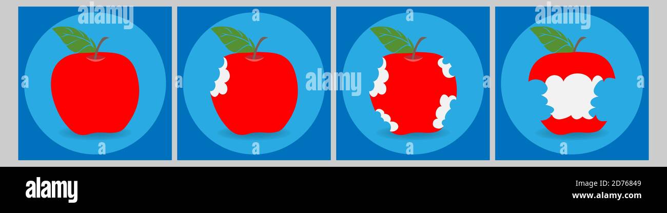 Bitten apple hi-res stock photography and images - Alamy