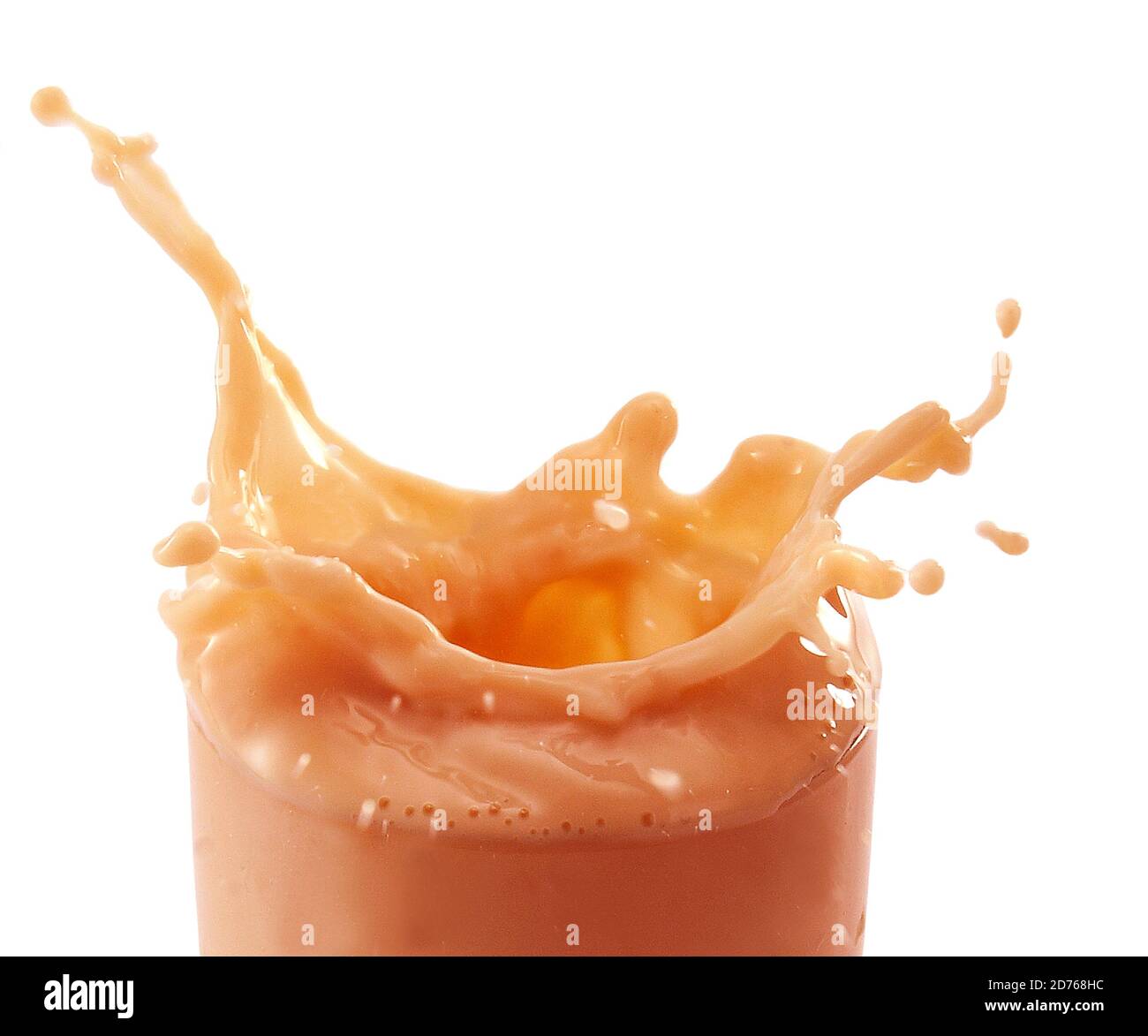 ice tea splash on white background Stock Photo - Alamy