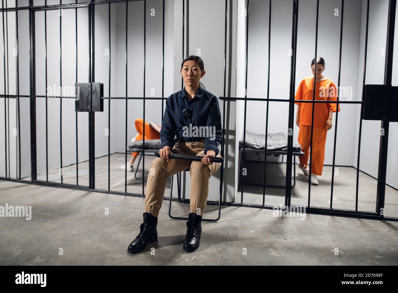 Female prison guards hi-res stock photography and images - Alamy