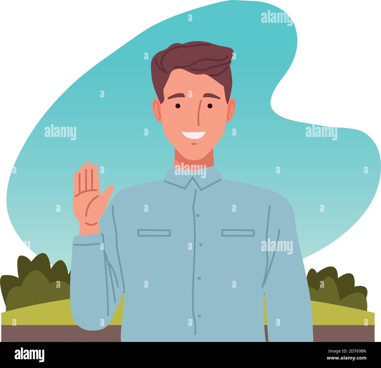 skinny man perfectly imperfect character icon vector illustration ...