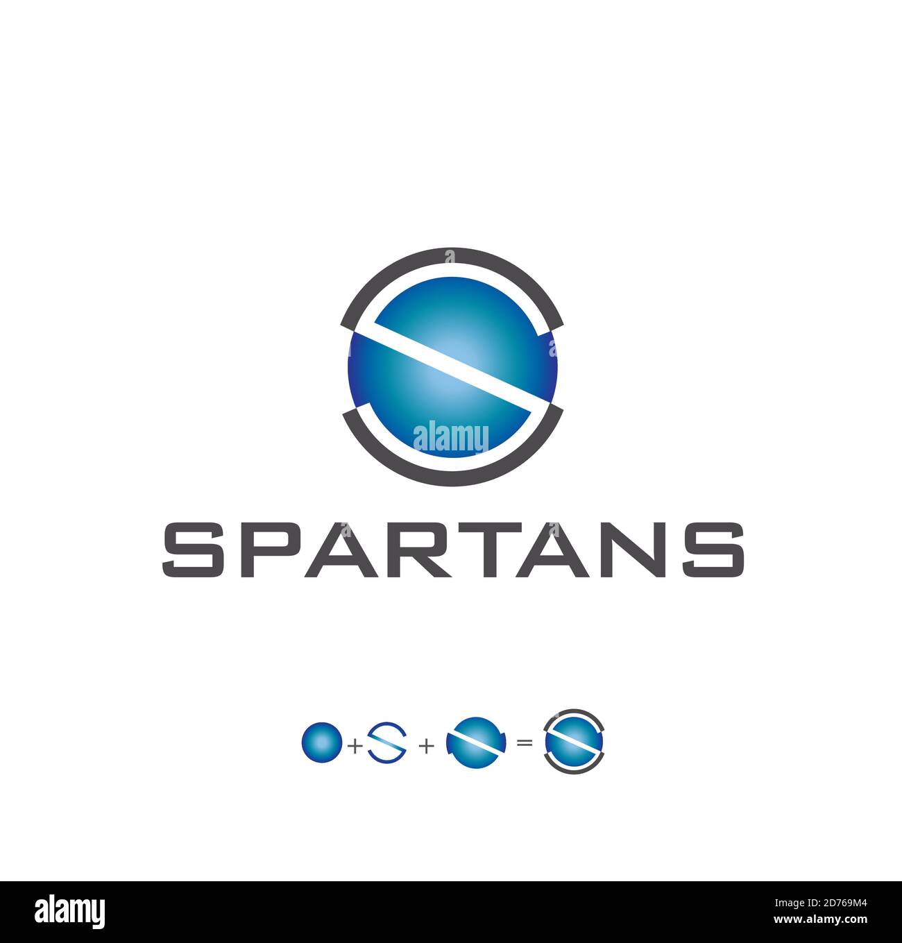 Spartans logo with s letter blue monogram Stock Vector Image & Art - Alamy