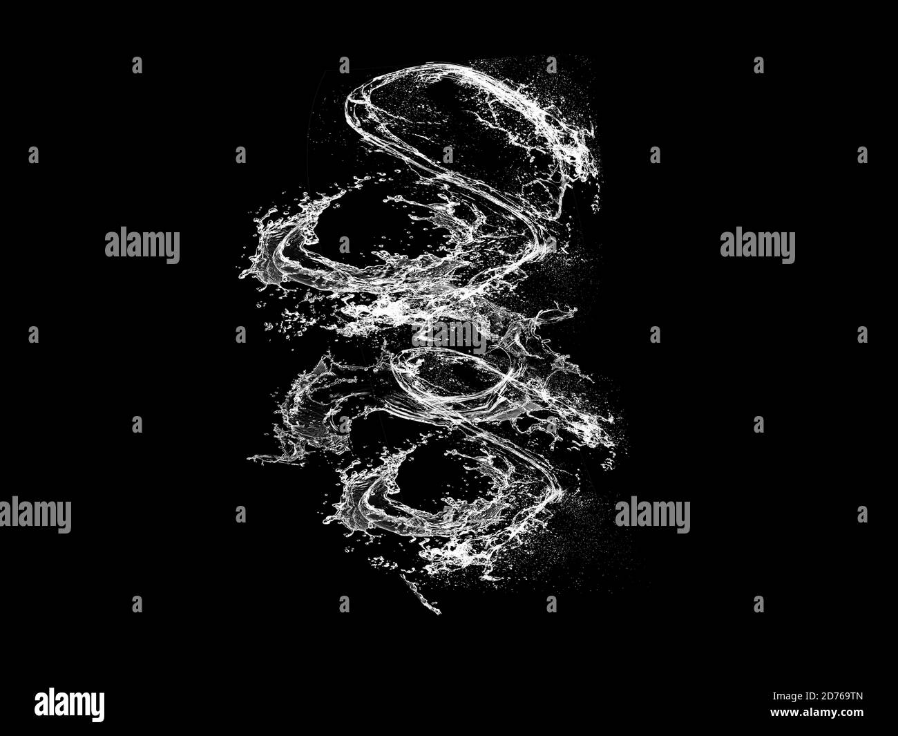 Stock image of water splash: High resolution water splashes isolated on ...