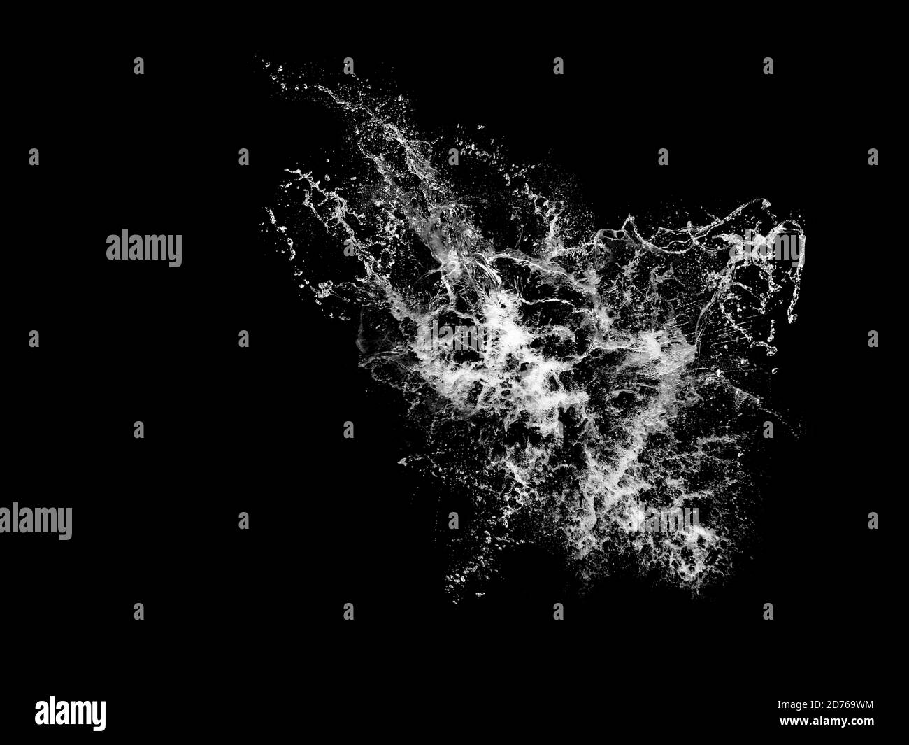 Stock image of water splash: High resolution water splashes isolated on ...