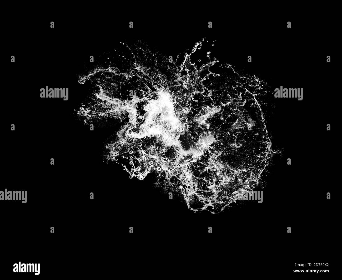 Stock image of water splash: High resolution water splashes isolated on ...