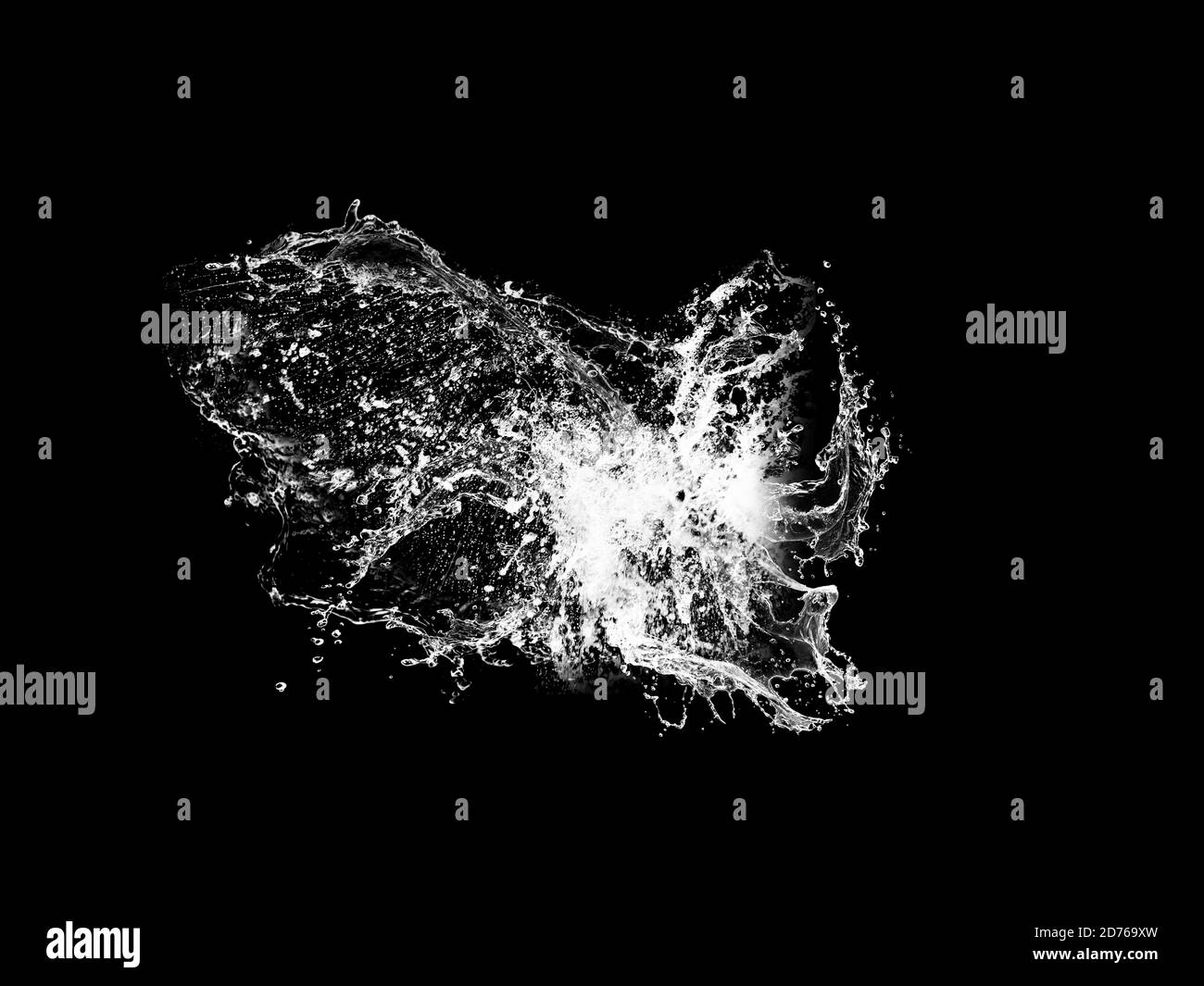 Stock image of water splash: High resolution water splashes isolated on ...