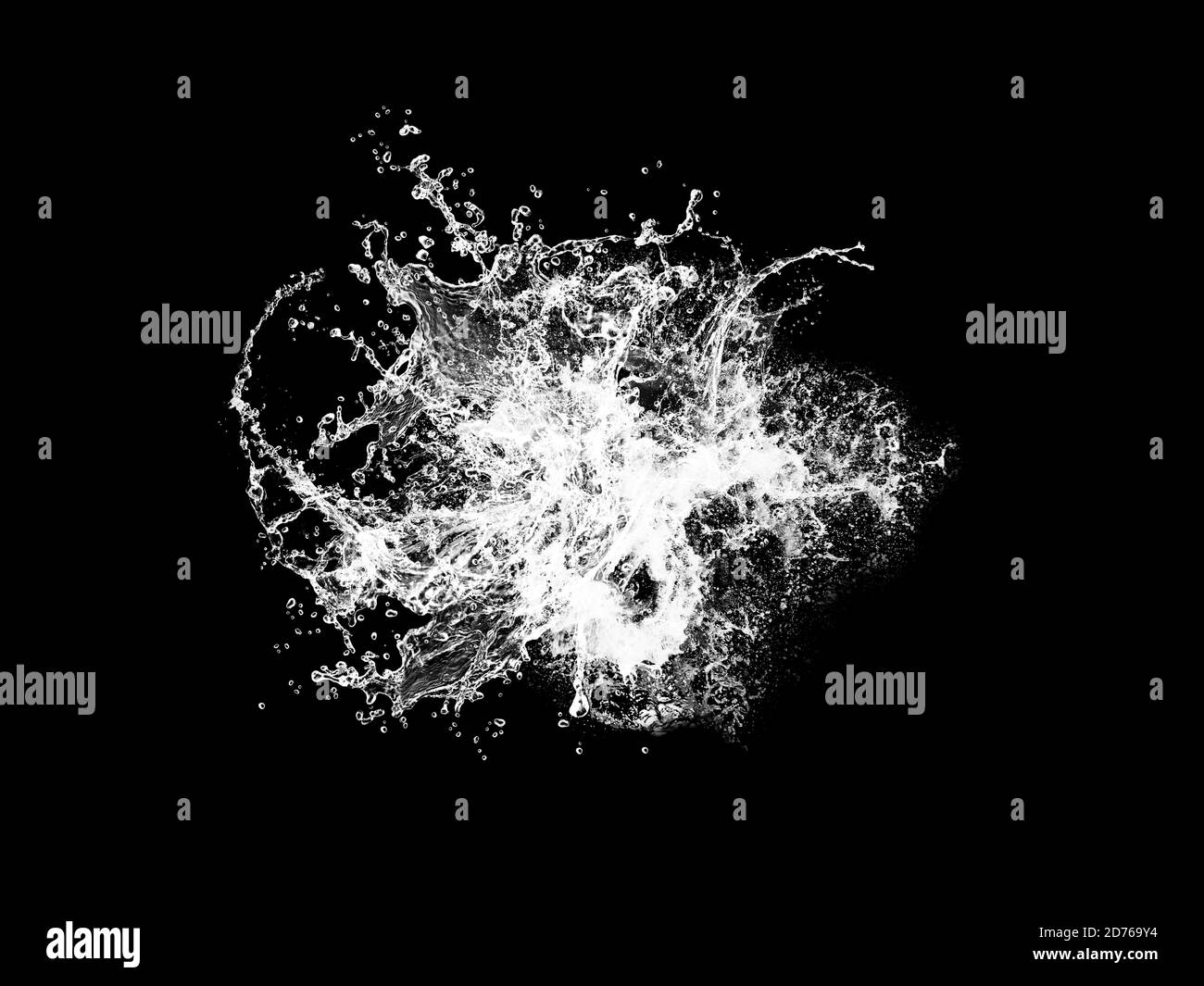 Stock image of water splash: High resolution water splashes isolated on ...