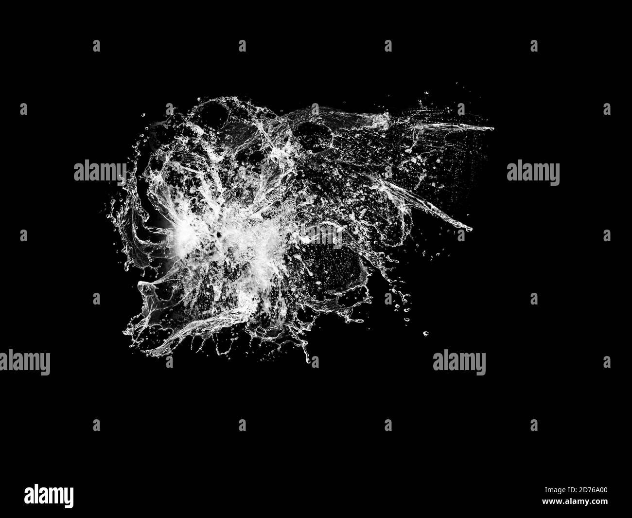 Stock image of water splash: High resolution water splashes isolated on ...