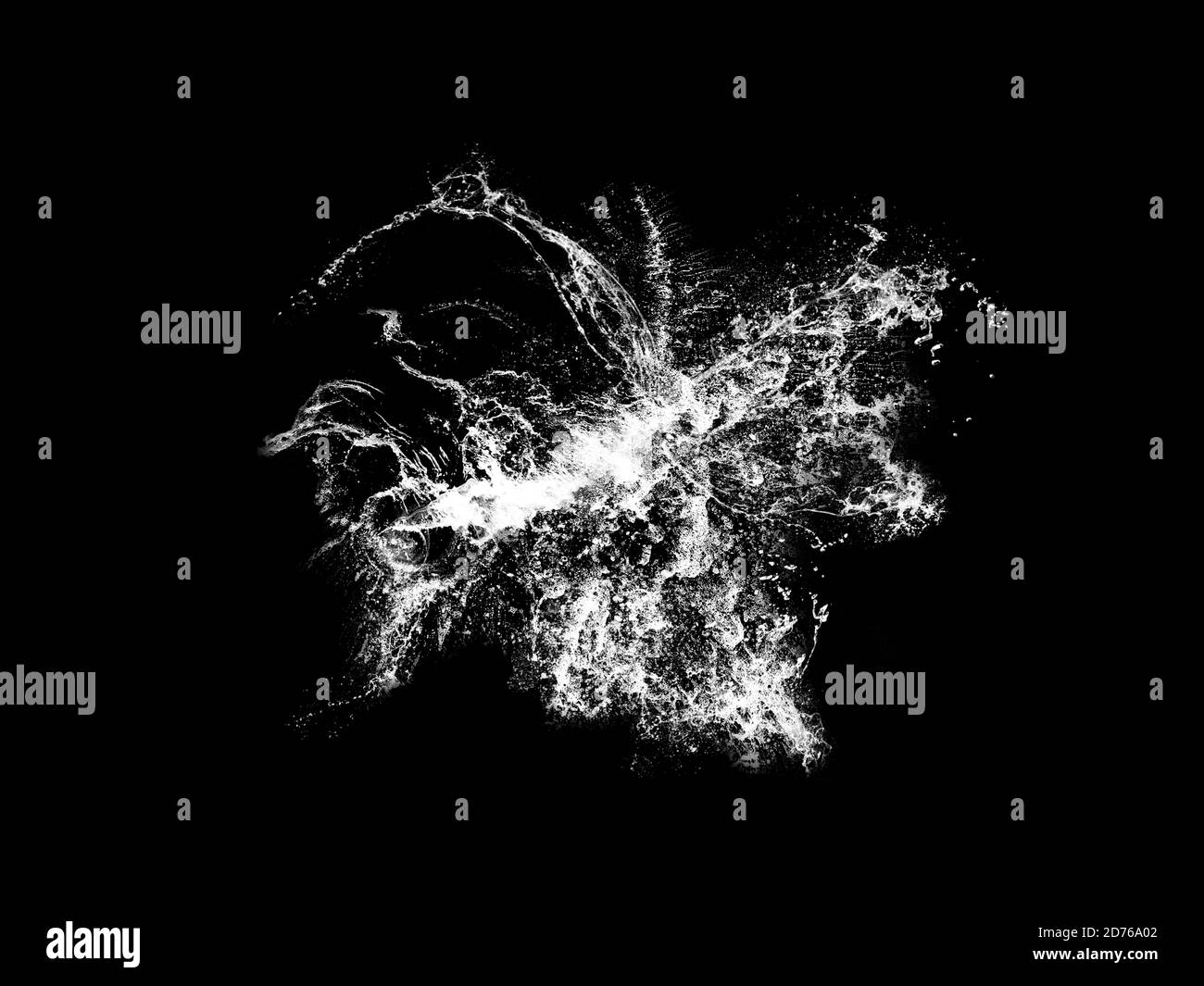 Stock image of water splash: High resolution water splashes isolated on ...